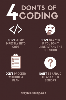 4 Don'ts of Coding (Infographic)