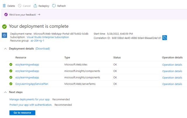 Create Azure App Services using Azure Portal