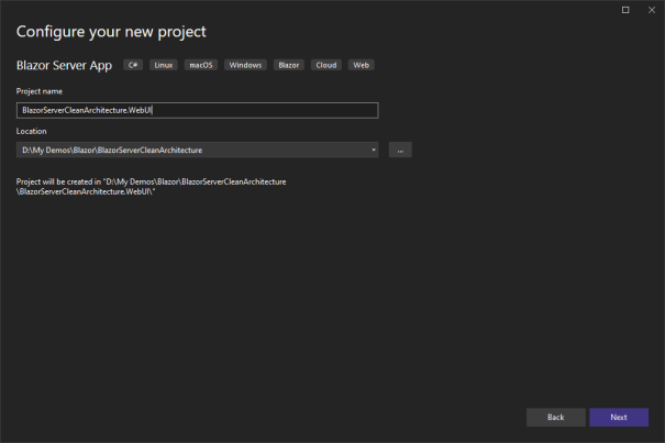 Building Blazor Server Apps with Clean Architecture