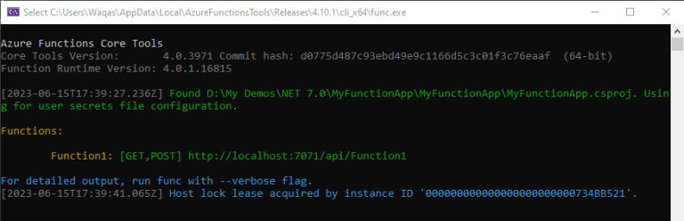 Create and Deploy Azure Function Apps in Visual Studio 2022