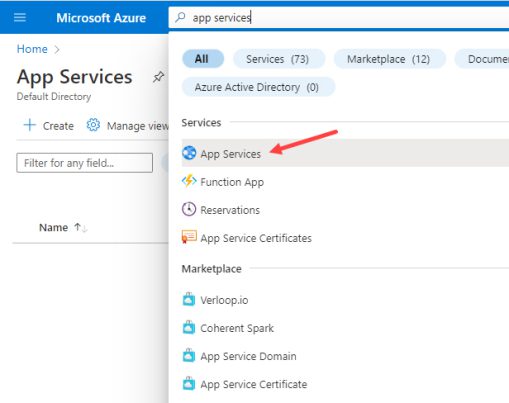 Create Azure App Services using Azure Portal - DNT Create Azure App Services using Azure Portal - DNT